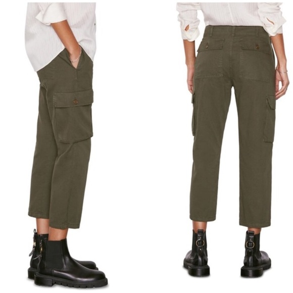 Frame Denim | Pants & Jumpsuits | Frame Washed Surplus Green Relaxed ...